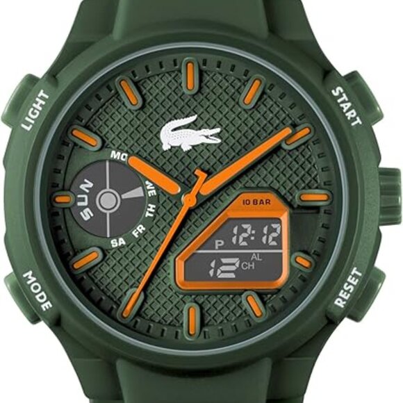 Lacoste | Accessories | Lacoste Lc33 Analog And Digital Green Silicone ...